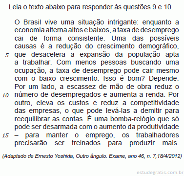 Provoca-se erro gramatical, com consequente incoerência t...